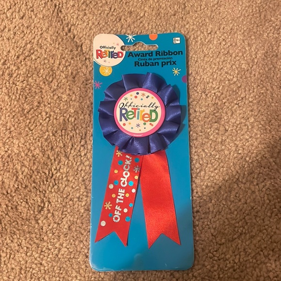 Party Supplies | Officially Retired Award Ribbon Brand New Retirement ...